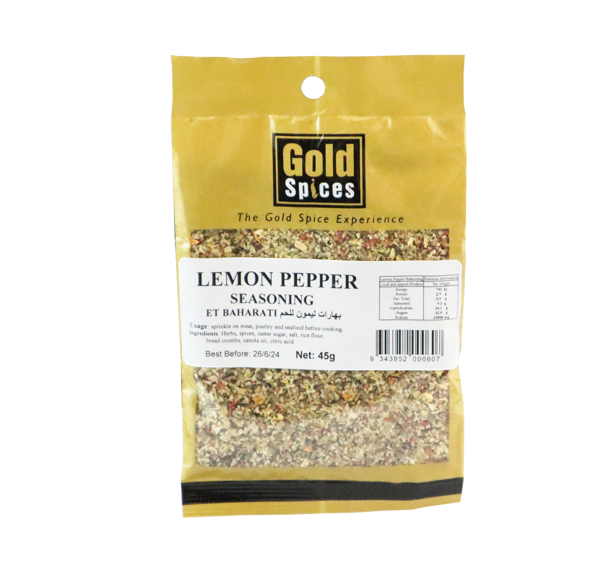 Lemon Pepper Seasoning — Gold Spices